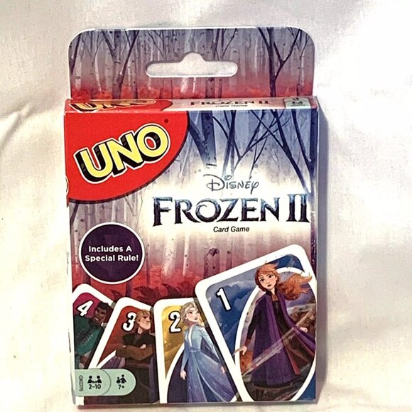 Mattel | Toys | Disney Frozen 2 Uno Card Game By Mattel Family Game ...